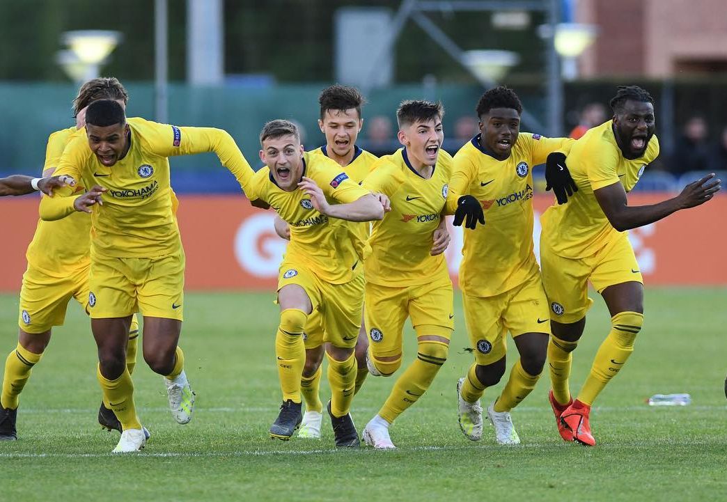 (Image): Brilliant young Chelsea talent celebrates beating Barcelona ...