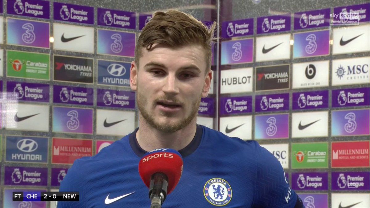 (Video): Timo Werner explains his feelings after striker finally scores ...