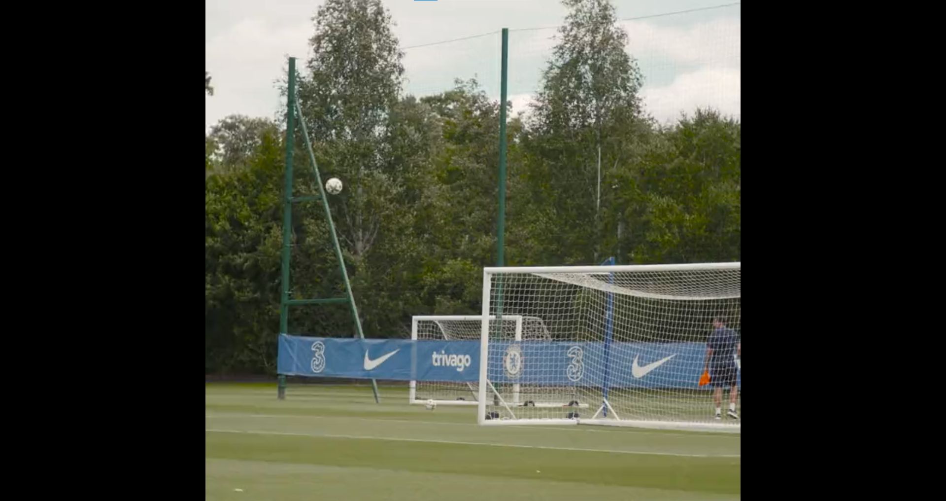 (Video): Hakim Ziyech nails the crossbar challenge in return to ...