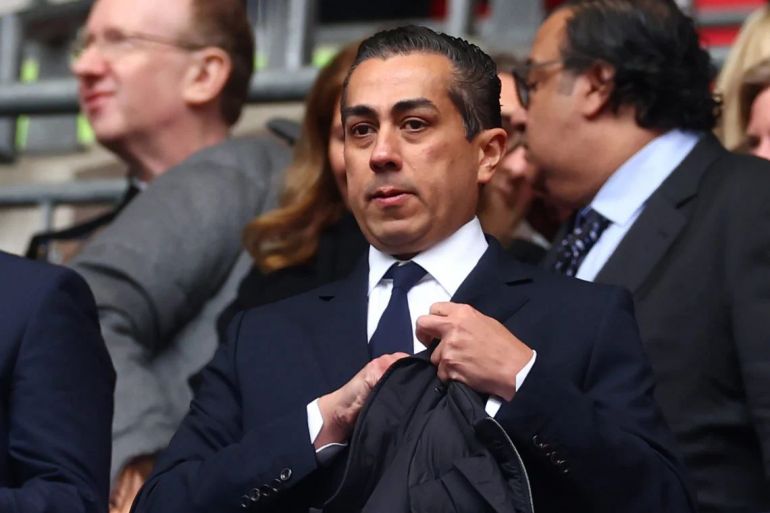 Frank Lampard spotted in Chelsea directors box with Behdad Eghbali