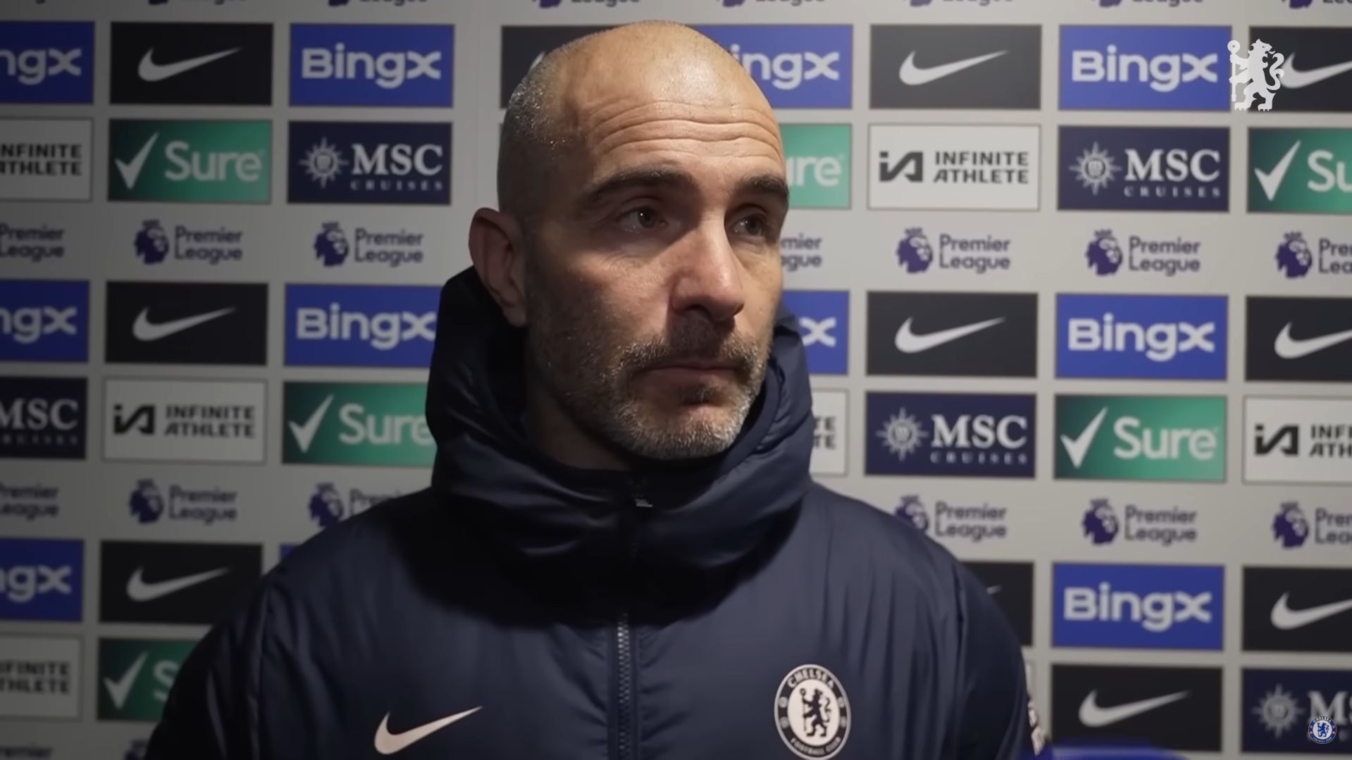 Enzo Maresca points to example of why his team aren't ready to win title