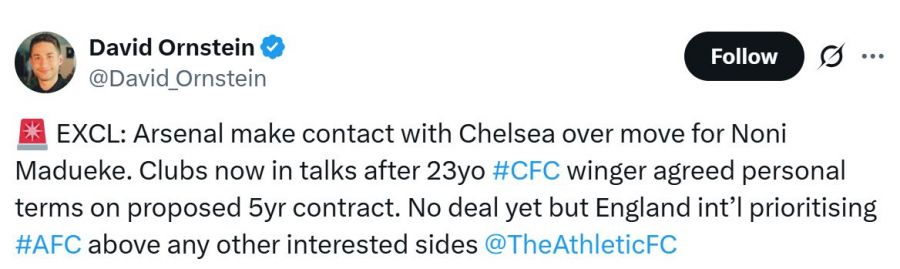 Ornstein: Chelsea now in direct negotiations over Noni Madueke