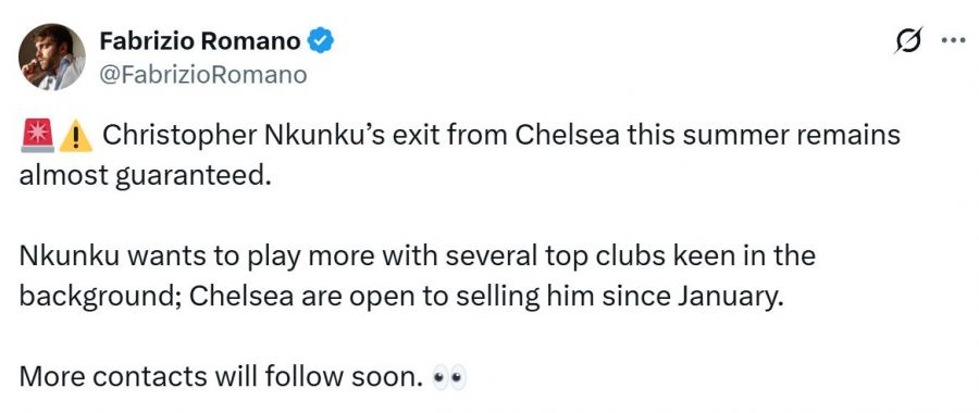 Chelsea still no closer to selling £52m Christopher Nkunku