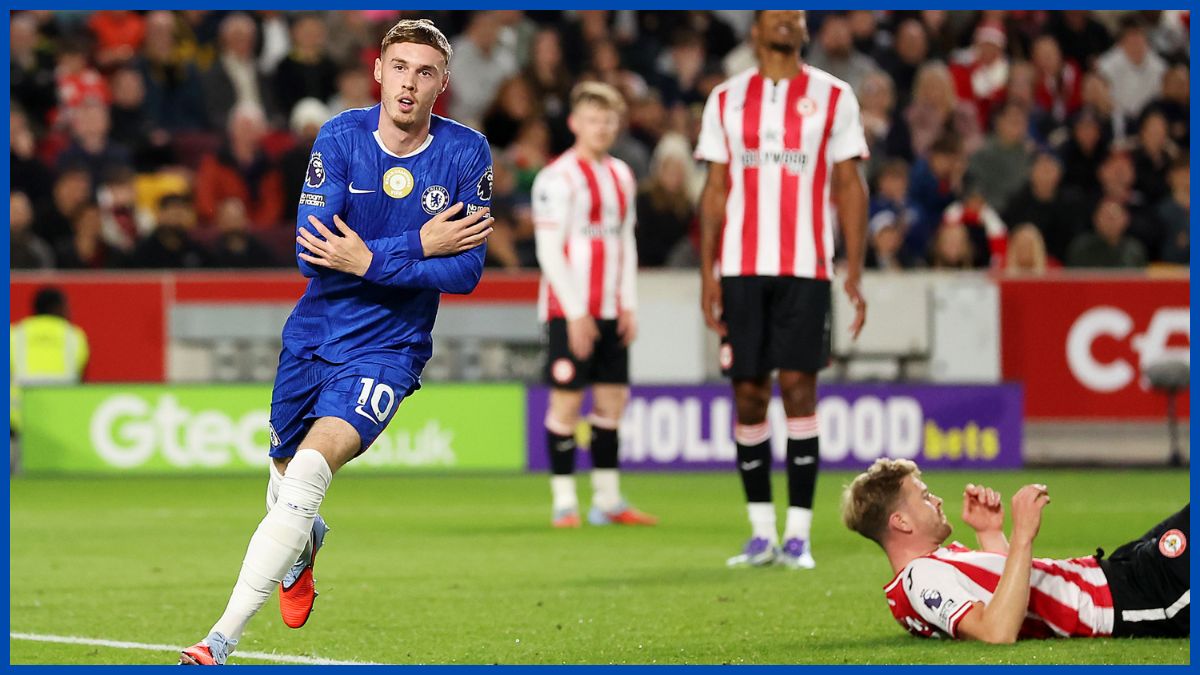 (Video): Cole Palmer's icy finish puts Chelsea level with Brentford at 1-1