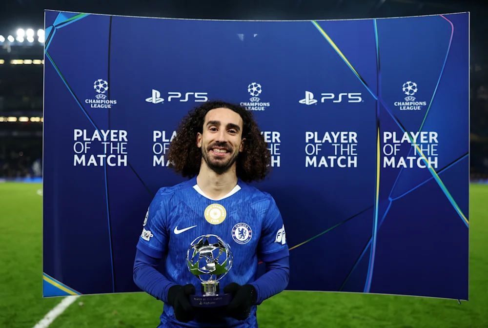 Cucurella hailed for "excellent evening" against former team