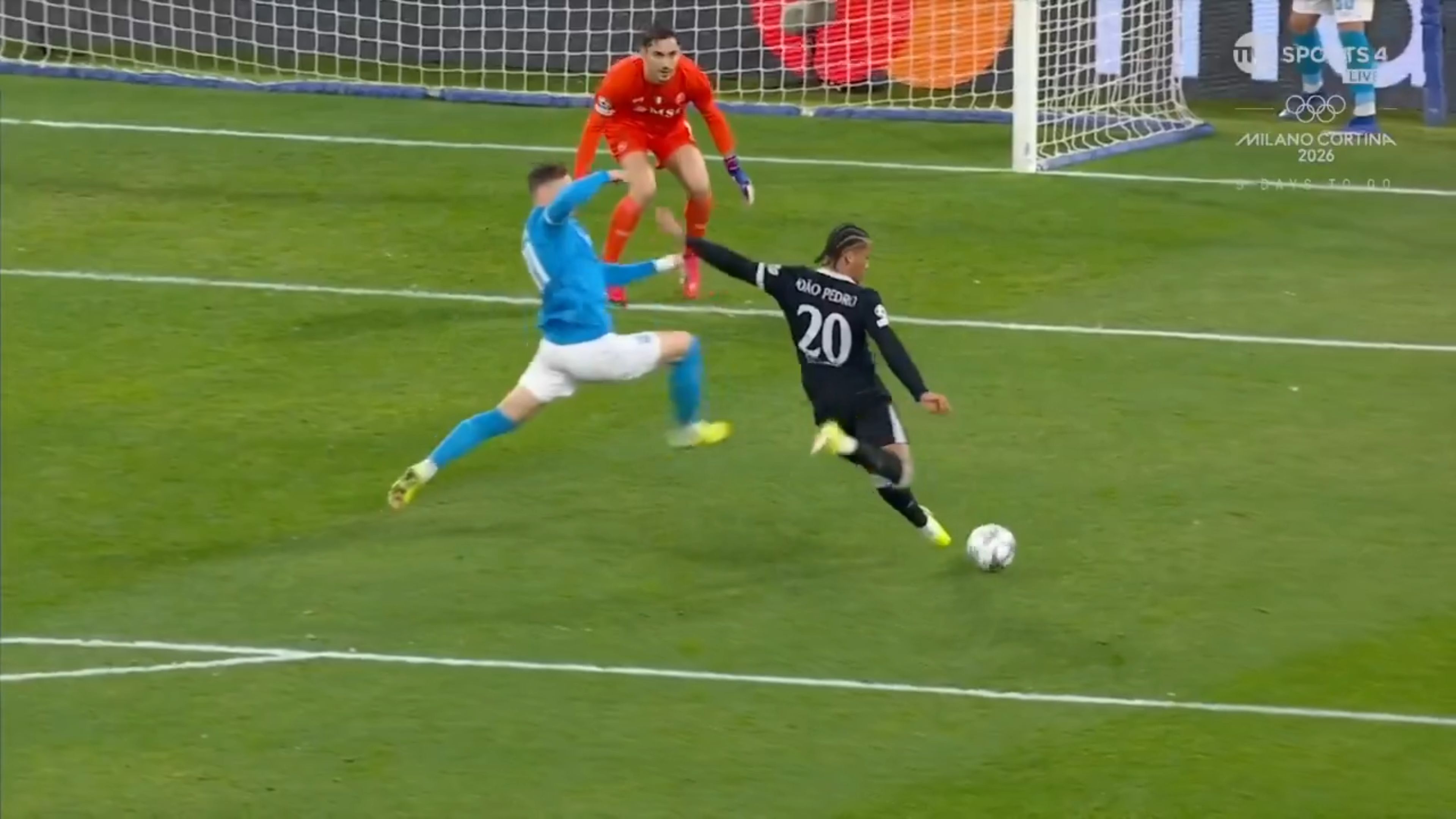 (Video): Joao Pedro's run and finish after Cole Palmer assist