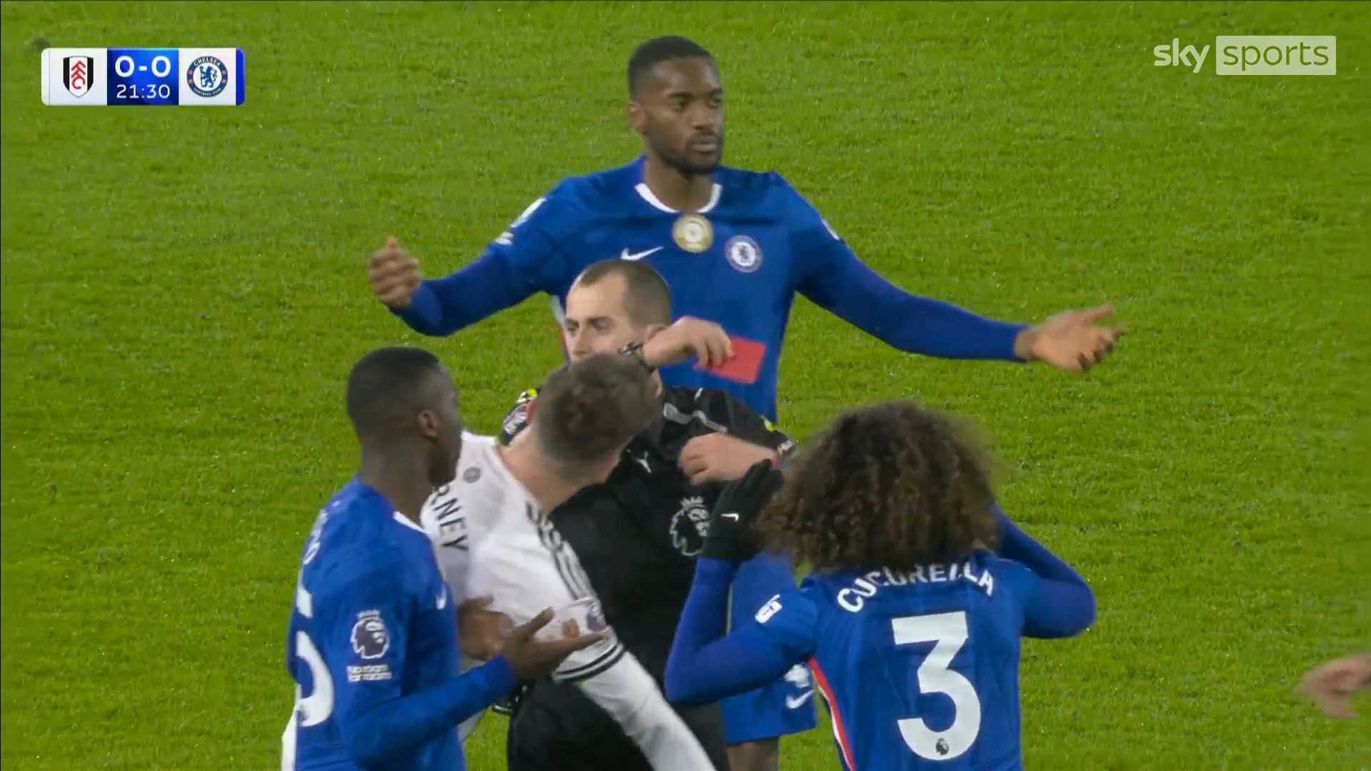 (Video): Chelsea down to ten after another crazy red card decision